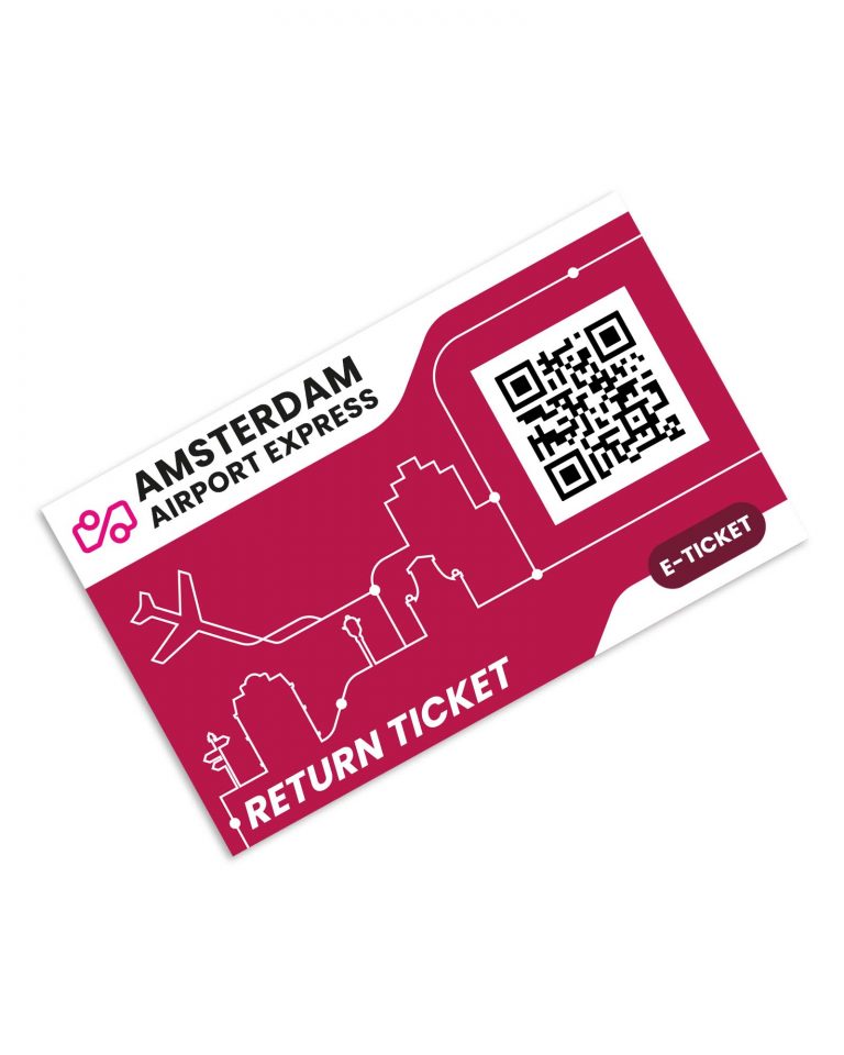 Amsterdam Airport Express E-ticket Return - Mobizz